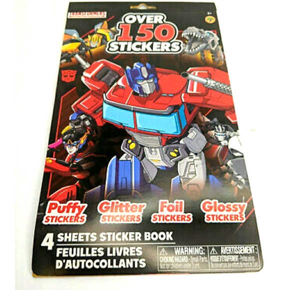 Transformers | Toys | 4 Sheets Transformers Sticker Book | Poshmark